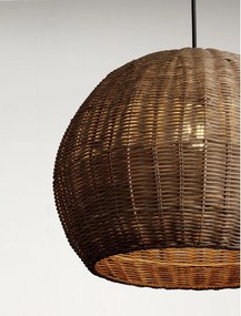 Ratanové závěsné svítidlo v přírodní barvě ø 39 cm Rielo – Nova Luce