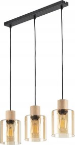 Trojité jantarové závěsné svítidlo lišta nad stůl Orson 4568 Tk Lighting