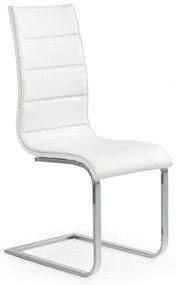 ImportWorld Kovová židle Eugenio (Barva: Bílá - šedá (eko kůže))