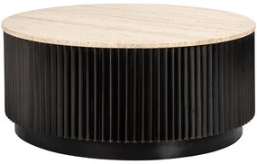 Béžový kamenný konferenční stolek Richmond Hampton 90 cm