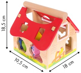 Dřevěný domek farma se zvířátky Eco Toys