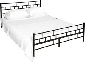 Postel, černá, 180x200, TAJGI Kondela 0000264382