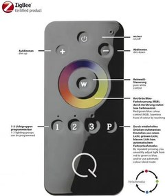 PN 9679-16 Q-LINO, LED venkovní sloupkové svítidlo bílé, Smart Home RGB+3000K - PAUL NEUHAUS