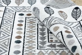 Dywany Łuszczów, Dětský kusový koberec Fun Teepee cream, 80x150, šedá, dětský pokoj