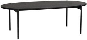 OnaDnes -20% Černý dubový konferenční stolek ROWICO SKYE 120 x 60 cm