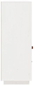 Skříň highboard bílá 100 x 40 x 108,5 cm masivní borové dřevo,  820163