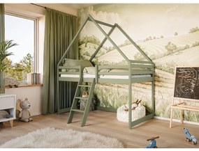 Legno Dětská patrová postel Moon olivová Rozměr (cm): 90x200