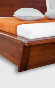 Krajča Manželská postel z masivu Comet 180 x 220 cm Povrchová úprava: Moca, Druh dřeva: Buk