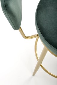 HALMAR H115 barová židle tmavě zelená