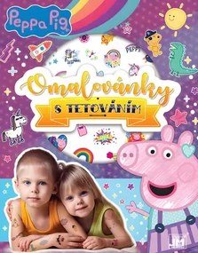 JIRI MODELS Omalovánky s tetováním Prasátko Peppa / 24 stran / 70 teto