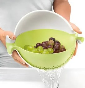 Guzzini SPINDRAIN zelená / Cedník s mísou / Polypropylen