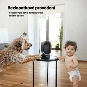 Lauben Desk FanHeater 2in1 600BB / Keramické topidlo / Horkovzduch / 6