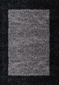 Vopi | Kusový koberec Life Shaggy 1503 anthracit - Kulatý průměr 120 cm
