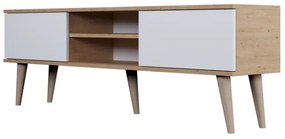 TV stolek TORONTO 160 cm dub artisan/bílý