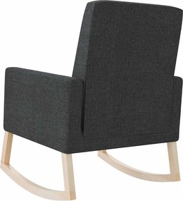 Houpací křeslo černé textil 329417