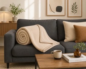 Bellatex Přikrývka Korall micro jednolůžko Béžová 150x200 cm
