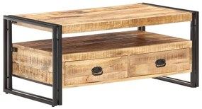 vidaXL Konferenční stolek 100 x 55 x 45 cm hrubé mangovníkové dřevo
