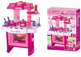 G21 Dětská kuchyňka s příslušenstvím růžová G21-690402