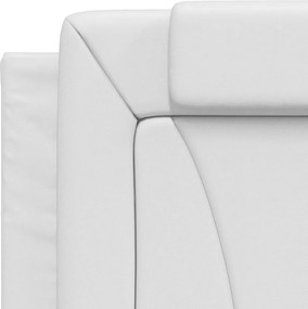 Postel Viana s matrací bílá 80 x 200 cm umělá kůže 3208755