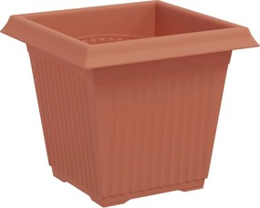 Květináče 24 ks Cihlově červená Plast 3403304
