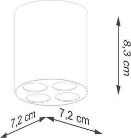 Sollux Lighting Stropní svítidlo ZOE černé LED