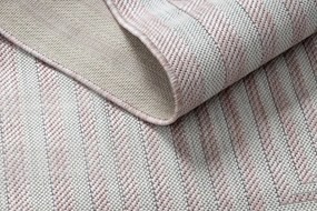 Dywany Łuszczów, Kusový koberec Sion Sisal Labirinth 22376 pink/ecru – na ven i na doma, 80x150, růžová, chodba / předsíň