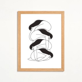 Eliška Straková | Kopa lásky Rám: Černý, Velikost: 40 x 30 cm