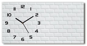 Wallmuralia Skleněné hodiny na stěnu Keramická stěna 60x30 cm