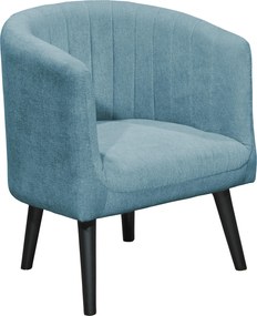 XXXLutz KOKTEJLOVÉ KŘESLO, textil, modrá Livetastic - Křesla klasická - 002220052503