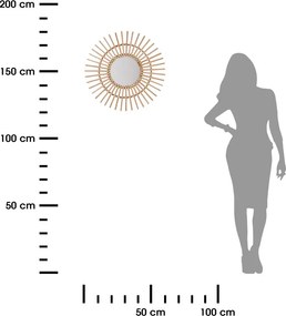 Zrcadlo Sun, hnědé
