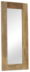 Zrcadlo z masivního mangovníkového dřeva | 50x110 cm