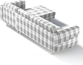 Potah na pohovku IKEA Norsborg 4-místná se šezlongem barva šedá látka pletený vzor, vzorované