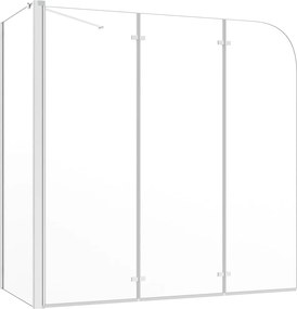 Sprchový kout 120 x 69 x 130 cm tvrzené sklo průhledný 146227