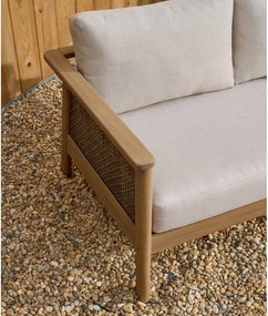 Béžový/v přírodní barvě zahradní lounge set z masivu akácie pro 5 osob Alabe – Kave Home