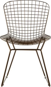 Kovová jídelní židle v bronzové barvě District – Premier Housewares