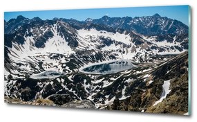 Wallmuralia Foto obraz skleněný horizontální Jezero v Tatrách 100x50