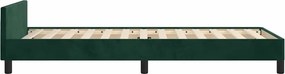 Rám postele bez matrace tmavě zelená 90 x 200 cm samet 3125614