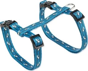 TRIXIE Postroj s vodítkem pro kočky černá 27-45 cm/10 mm / Nylon / Obv