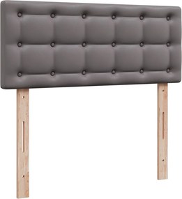 Box spring postel s matrací šedá 120x200 cm umělá kůže 3286118