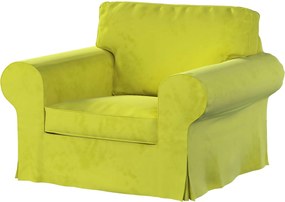 Potah na křeslo IKEA Ektorp barva zelená látka lesklé, sametová