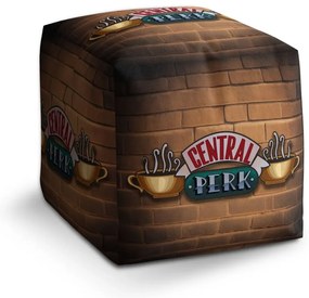 Sablio Taburet Cube Seriál přátelé CENTRAL PERK Cihly: 40x40x40 cm