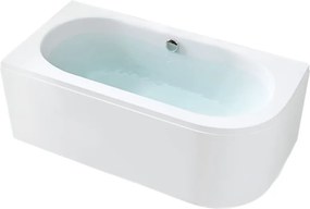 BPS-koupelny Akrylátová asymetrická vana s krycím panelem HYD-EBI140L 140x75 cm LEVÁ, bílá
