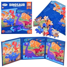 ZA4268 Dětská kniha - Magnetické puzzle - Dinopark