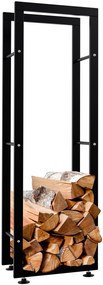 Stojan na dřevo Keri V2 25x40x125, černá