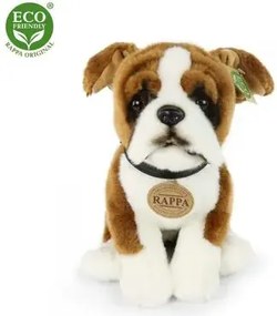 RAPPA Plyšový pes boxer 27 cm / ECO-FRIENDLY / od 0 měsíců