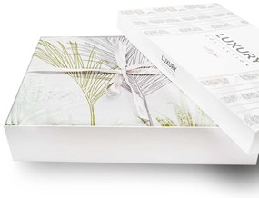 SATÉNOVÉ POVLEČENÍ LUXURY PREMIUM PALMIRO 200X220 CM, 2KS 70X80 CM LISTY