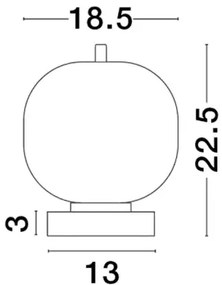 Stolní lampa Lato zlaté