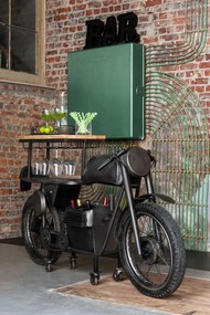 Granitový retro bar motocykl na12skleniček a 6lahví vína Motorcycle - 200*43*100 cm
