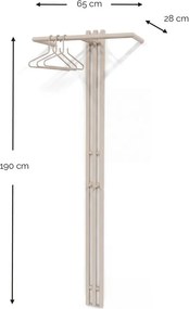 Taupe ocelový nástěnný věšák 65 cm Senza – Spinder Design