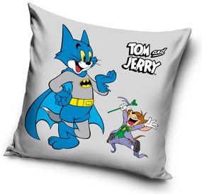 Dětský polštářek Tom a Jerry jako Batman a Joker